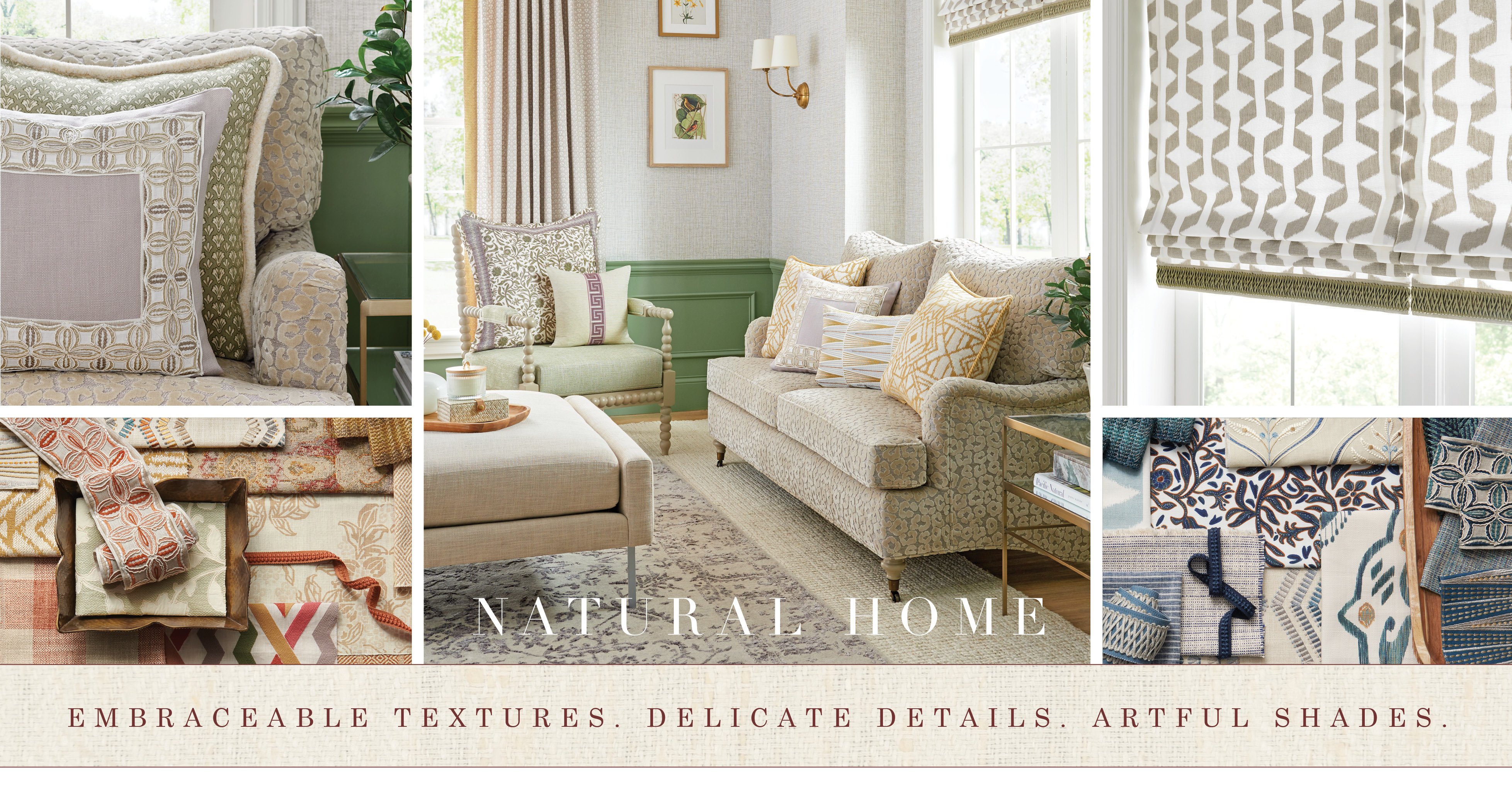 Natural Home Fabrics and Trimmings